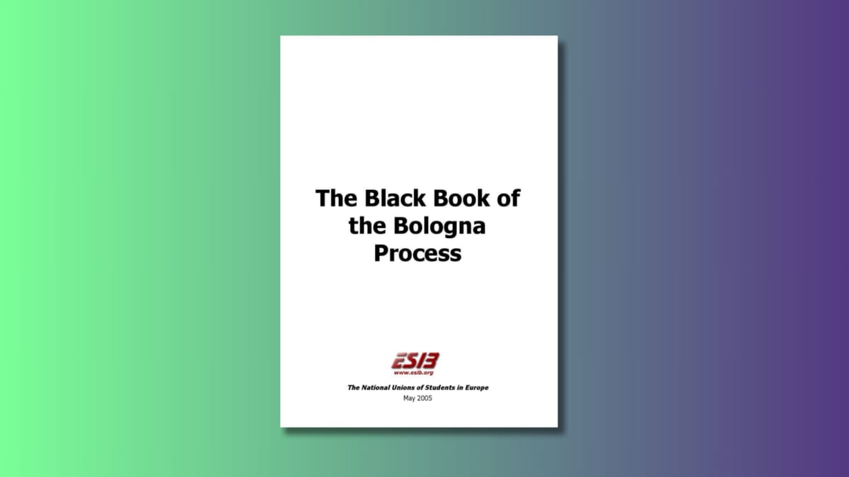 The Black Book of the Bologna Process, 2005